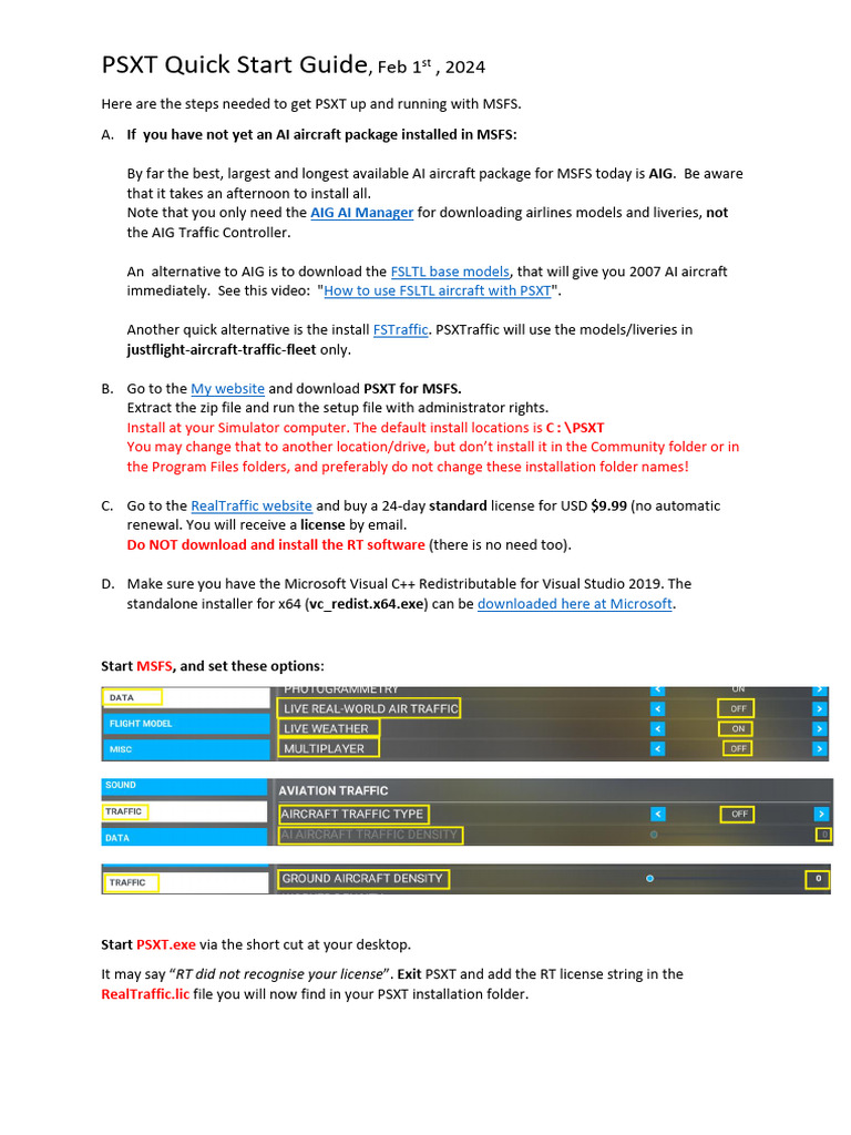 PSXT QuickStartGuide | PDF | Directory (Computing) | Installation (Computer Programs)