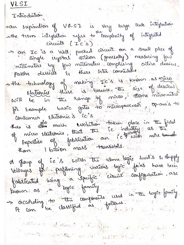 Vlsi EC1 note | PDF