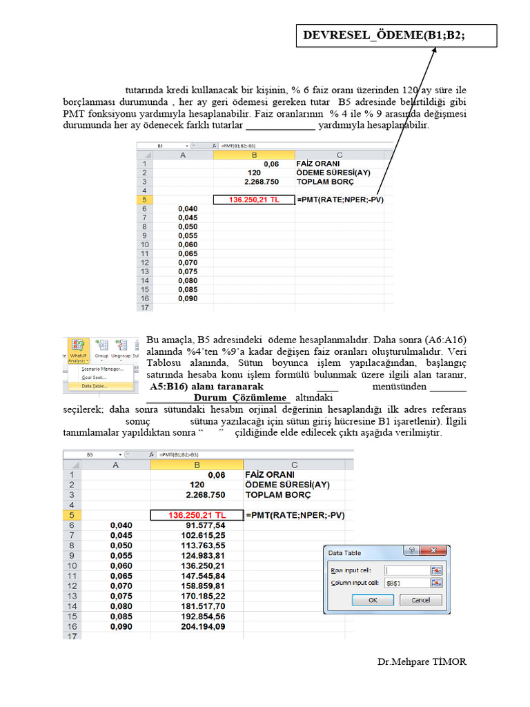 3.hafta One Two Input Table | PDF