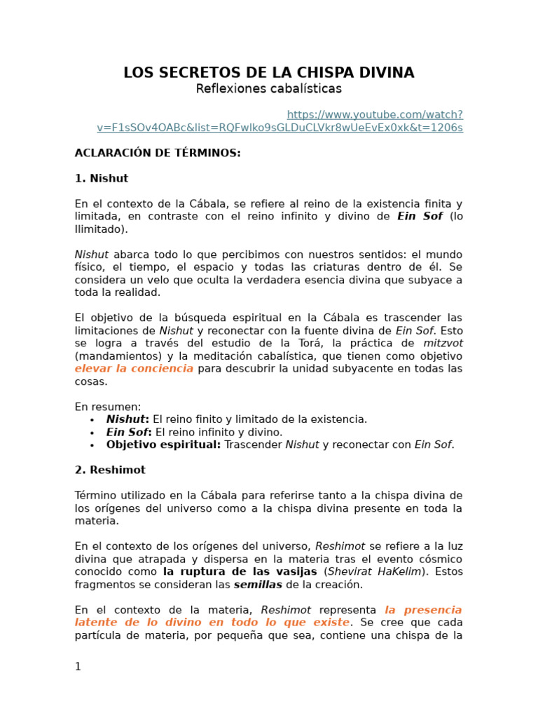 La chispa divina | PDF | Kábala | Jesús