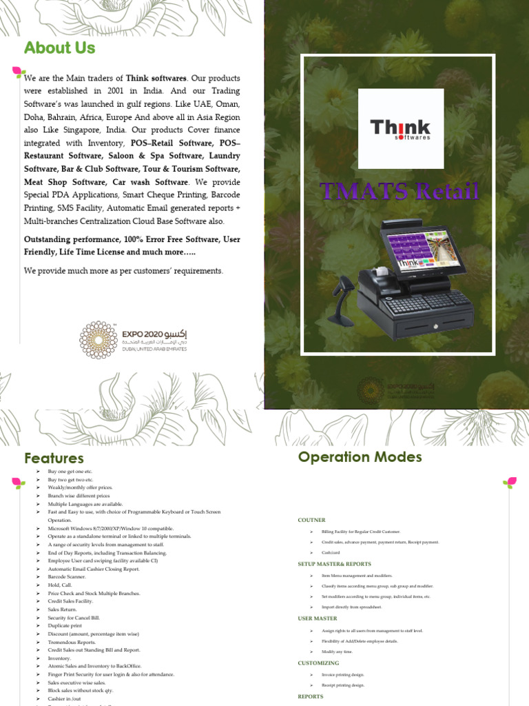 Tmats Retail | PDF | Point Of Sale | Software