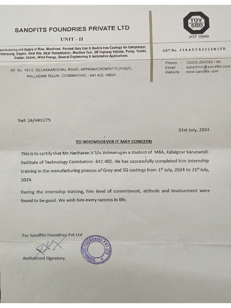 COMPLETION CERTIFICATE | PDF