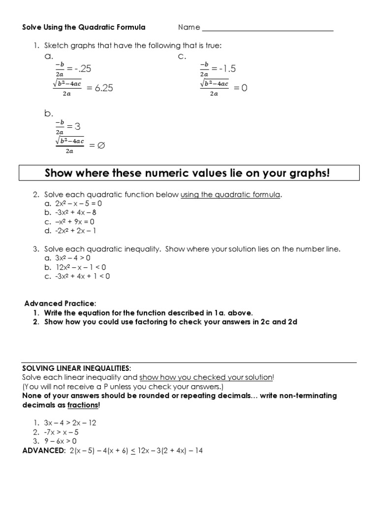 Quadratic and Linear Inequalities Guide | PDF | Teaching Methods ...