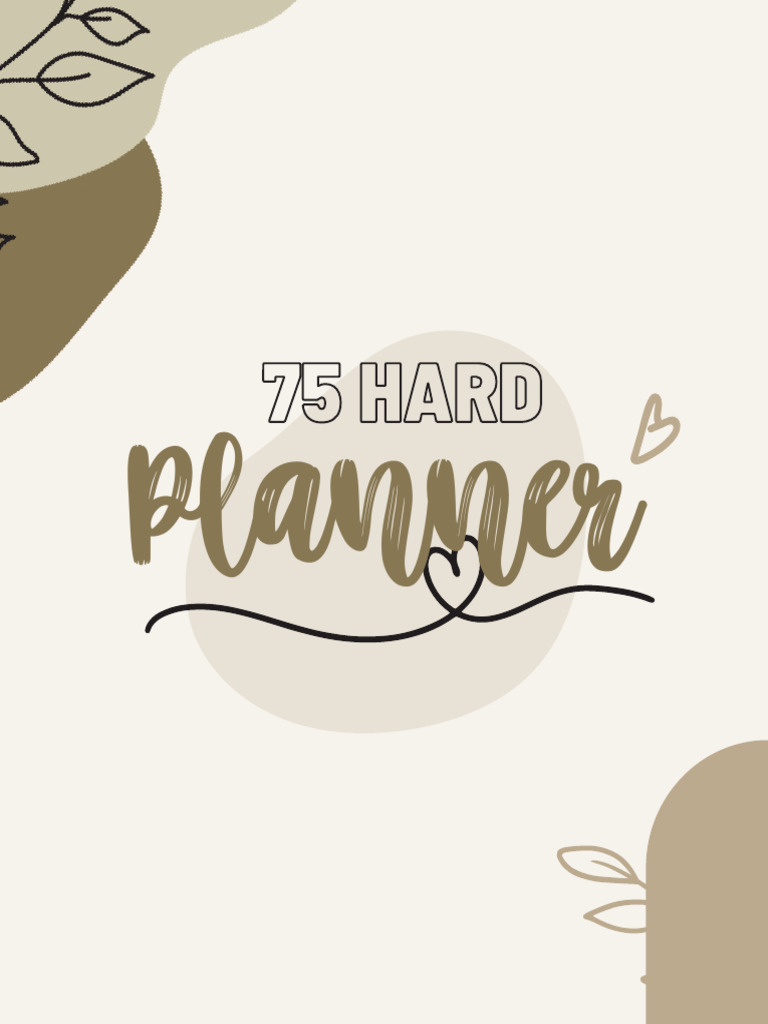 75 Hard Planner | PDF | Meal | Cuisine