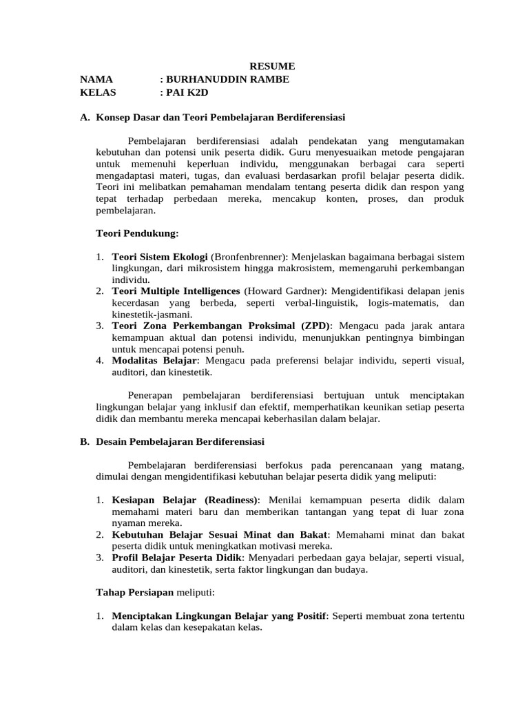 Resume Modul Kumer KB 3 | PDF