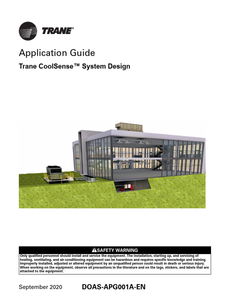 CoolSense System Design Manual (Trane) | PDF | Ventilation (Architecture) | Air Conditioning
