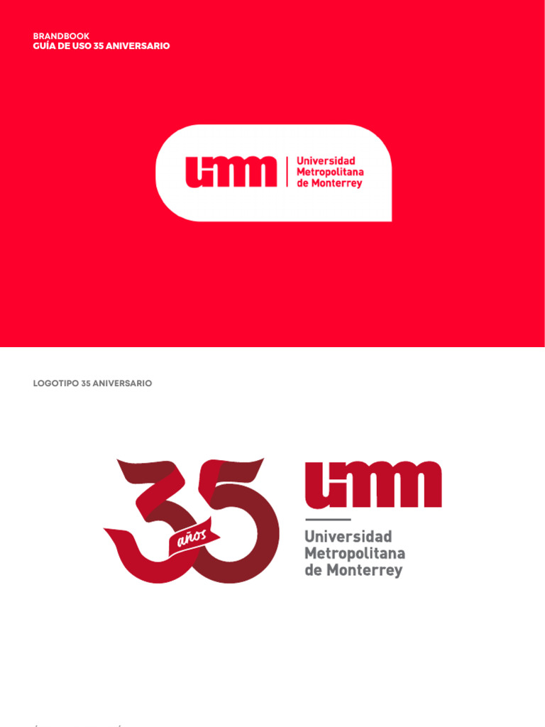 Brandbook 35 Aniversario UMM | PDF