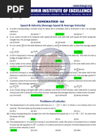 Kinematics 1-D Practice Problems | PDF