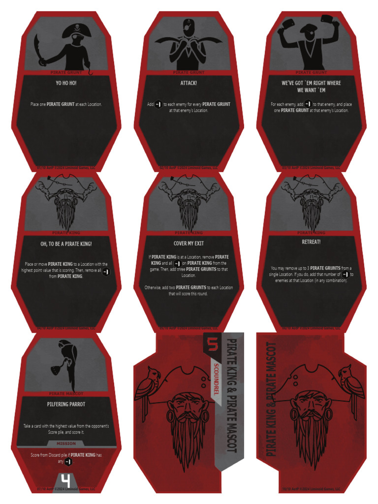 Attack of The Pirates - Sticker Sheet A Ver.1.0 | PDF | Games Of Chance ...
