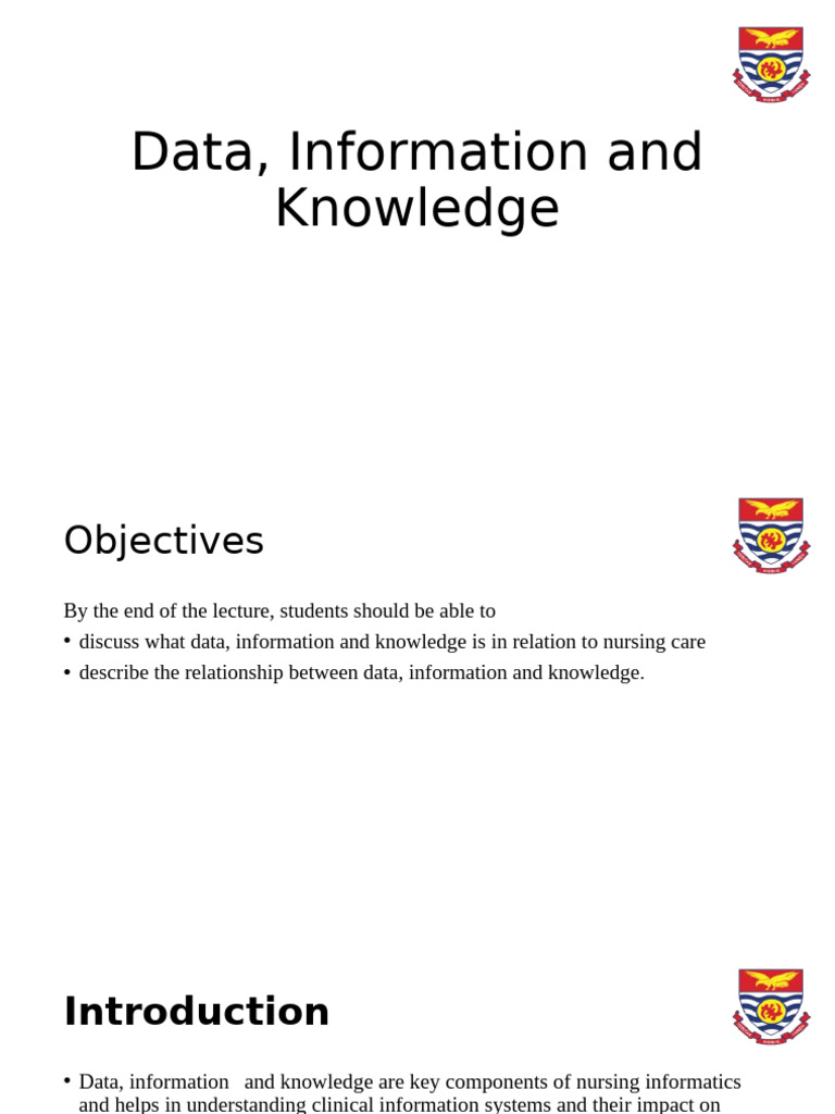 Data Information and Knowledge Lecture 3 | PDF | Data | Body Mass Index