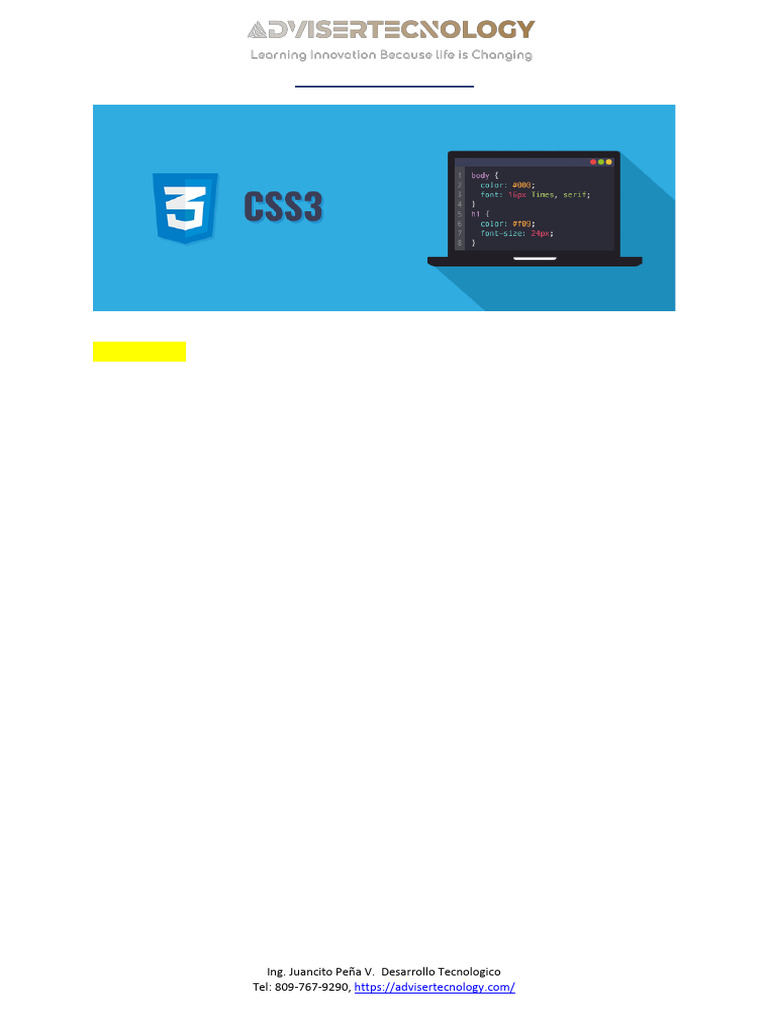 Introduccion Al Css | PDF | HTML | Lenguaje de programación