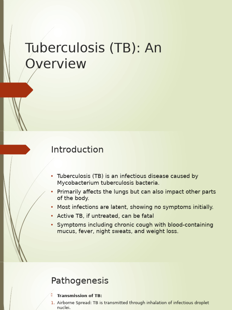 Tuberculosis (TB) | PDF | Tuberculosis | Respiratory Diseases