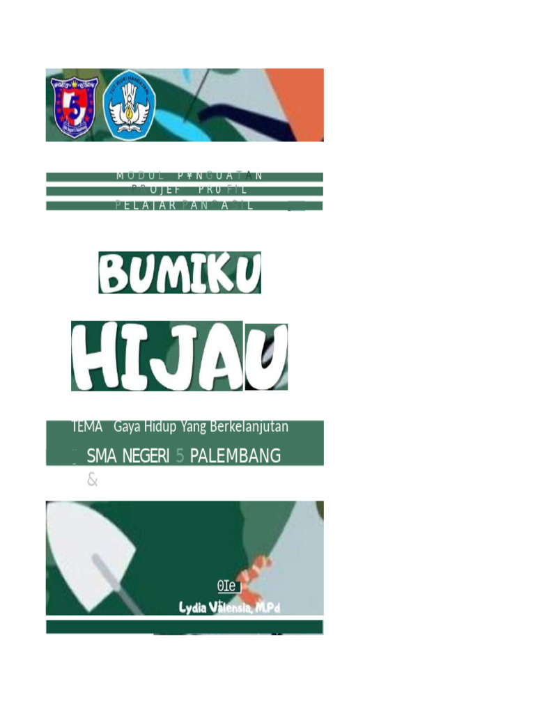 Modul Projek Gaya Hidup Berkelanjutan - Bumiku HIjau - Fase E | PDF | Karier & Perkembangan