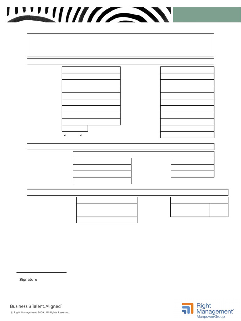 Career Transition Candidate Sheet | PDF