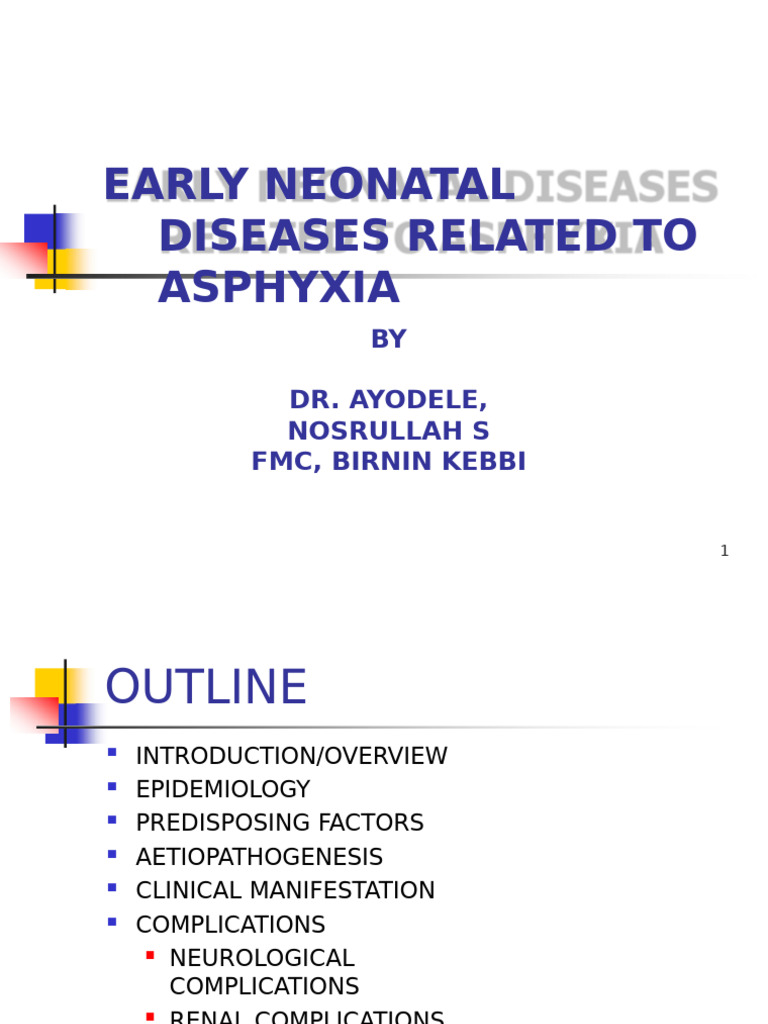 Early Neonatal Asphyxia: Causes & Management | PDF | Medicine ...