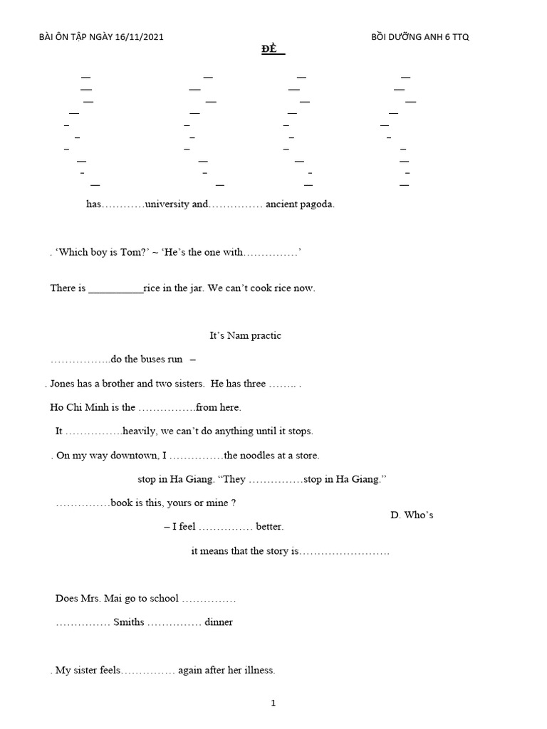 Practice 3 | PDF | Lunch
