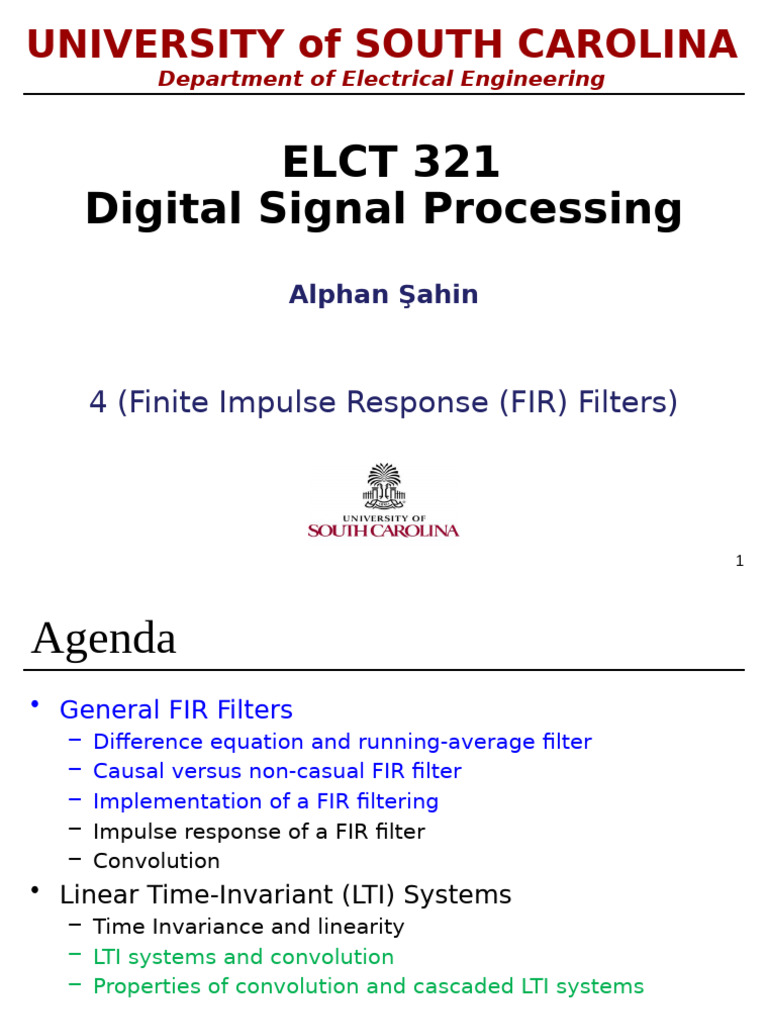 Elct321 T4 | PDF | Electrical Engineering | Signal Processing