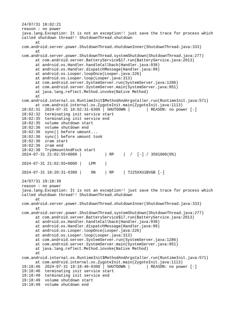 Power Off Reset Reason Backup Pdf Java Programming Language Java Specification Requests