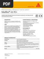 Sikaflex 2C Sealant Application Guide | PDF | Adhesion | Concrete