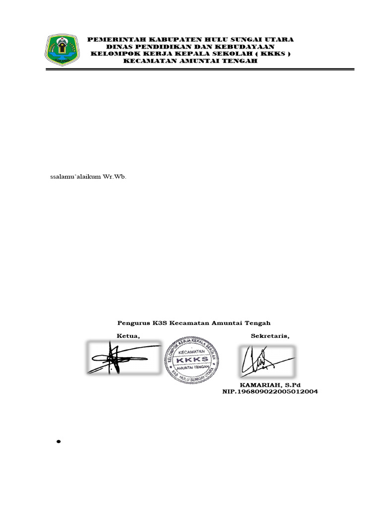Undangan Rapat K3S Agustus 2024 | PDF