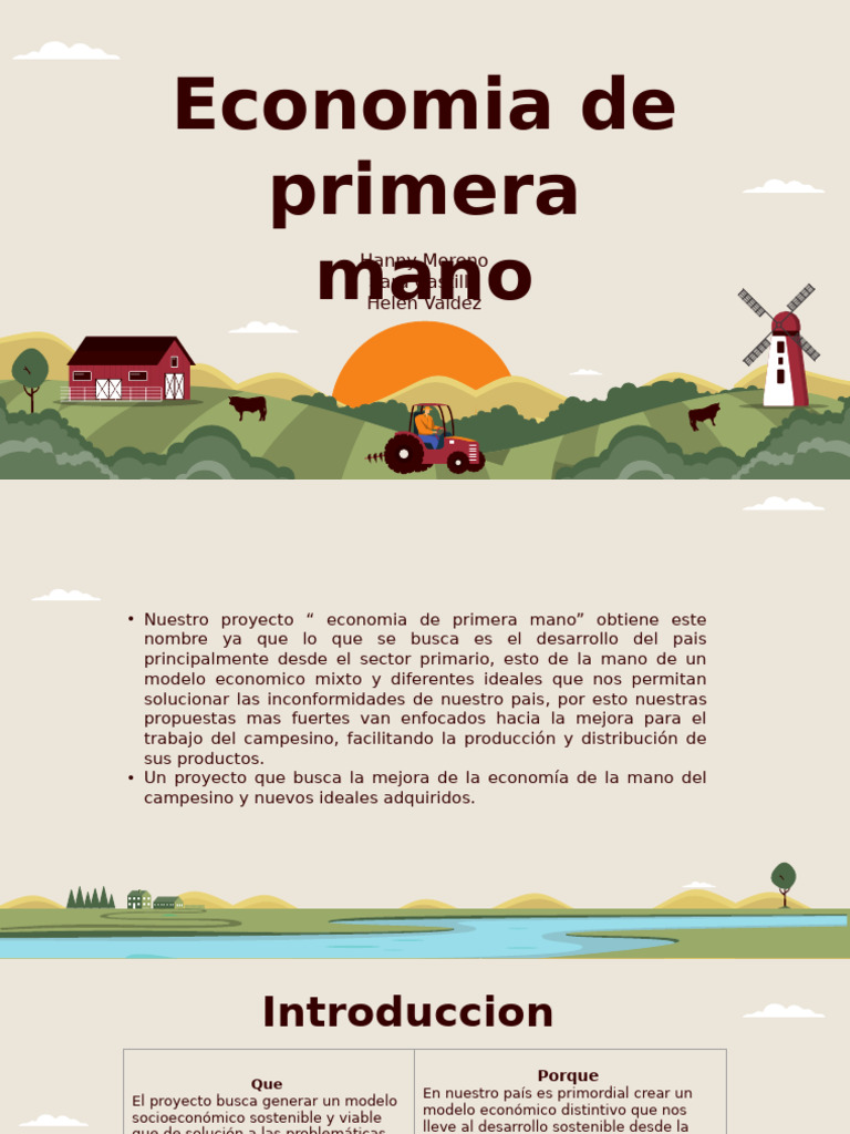 Economia de Primera Mano - Diapositiva | PDF | Crecimiento económico | Producto Interno Bruto
