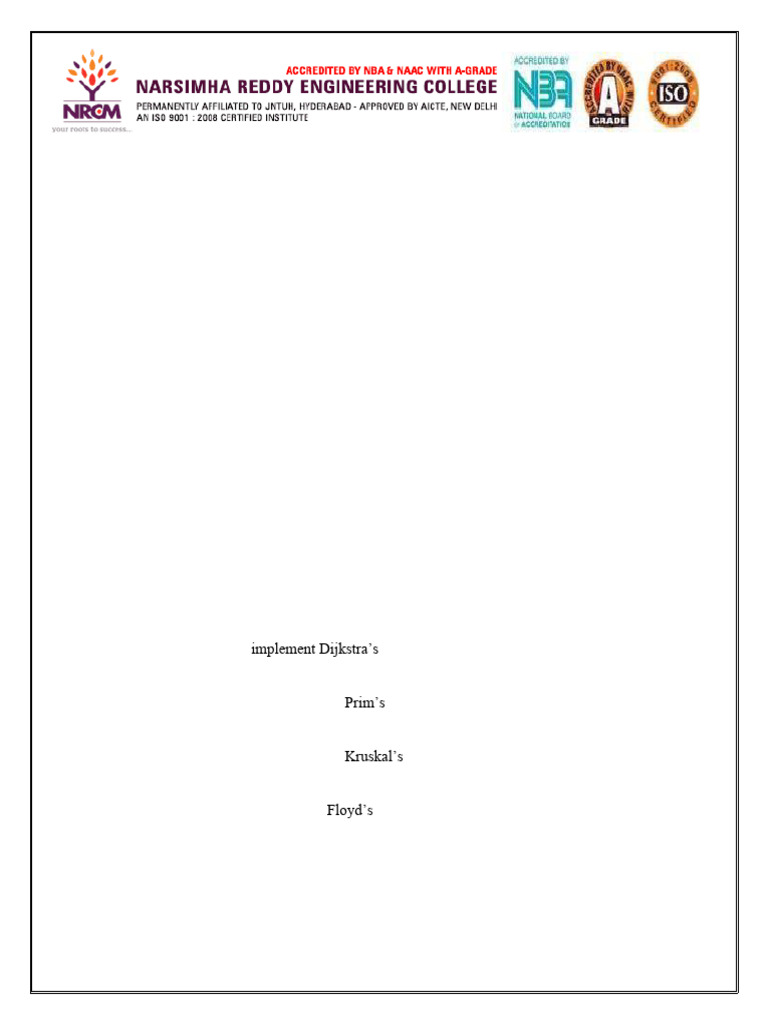 Daa Lab Manual Cse Iii I Sem Pdf Dynamic Programming Combinatorics 1747