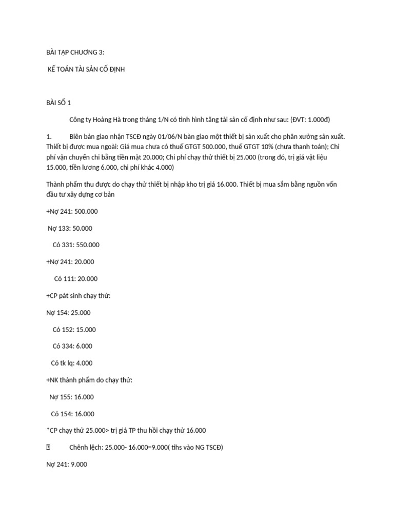 BÀI-TẬP-CHUƠNG-3 KTTC 1 | PDF