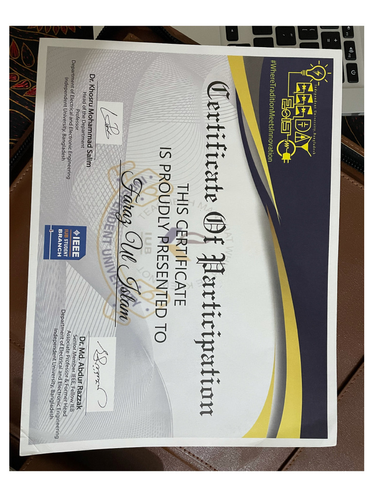 Certificate of Technical | PDF