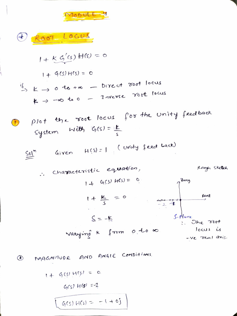 Ce Module 4 Root Locus Pdf