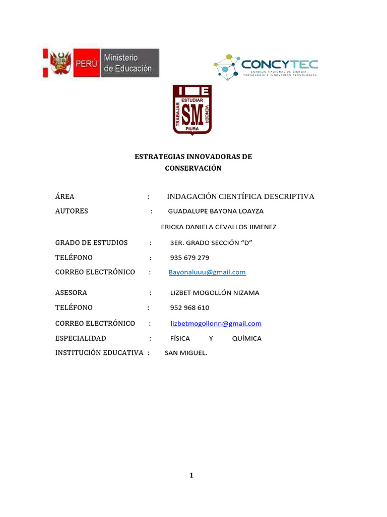 Proyecto Final de Eureka 2024 | PDF | Biodiversidad | Movimiento conservacionista