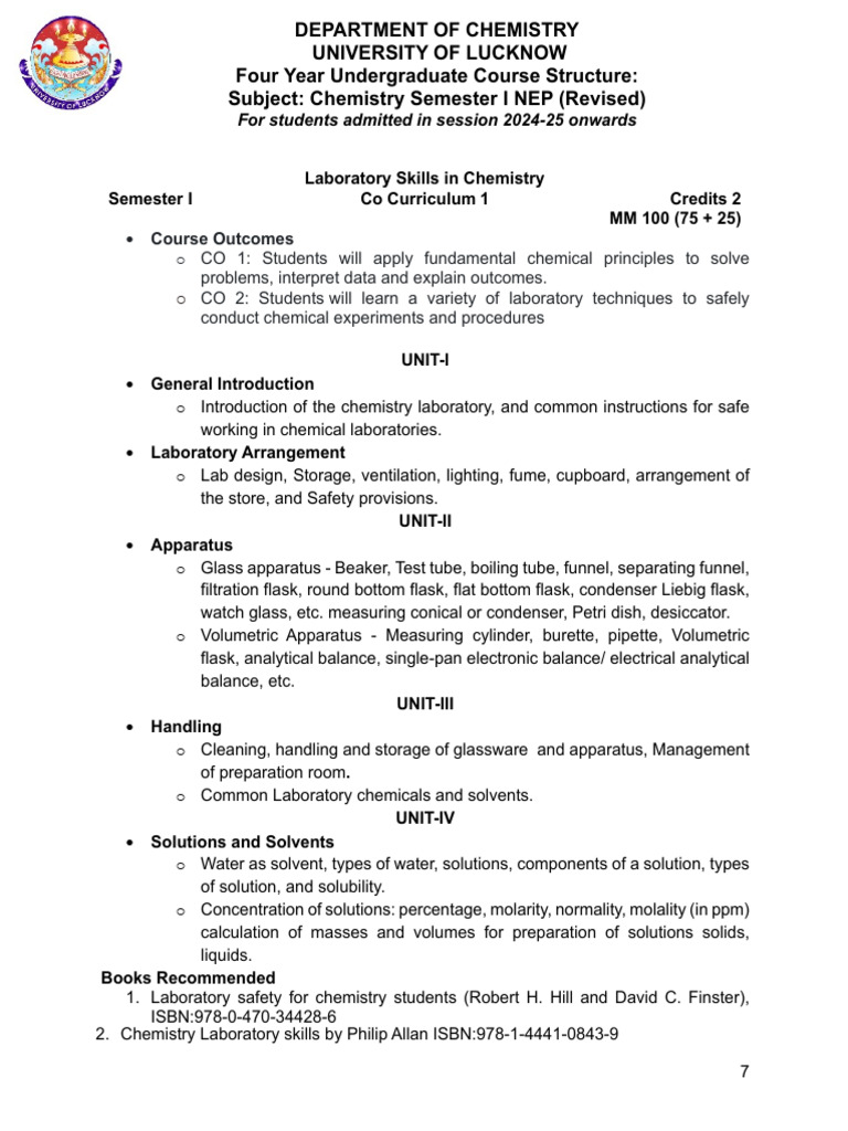 Chemistry Lab Skills for Undergrads | PDF | Laboratories | Chemistry
