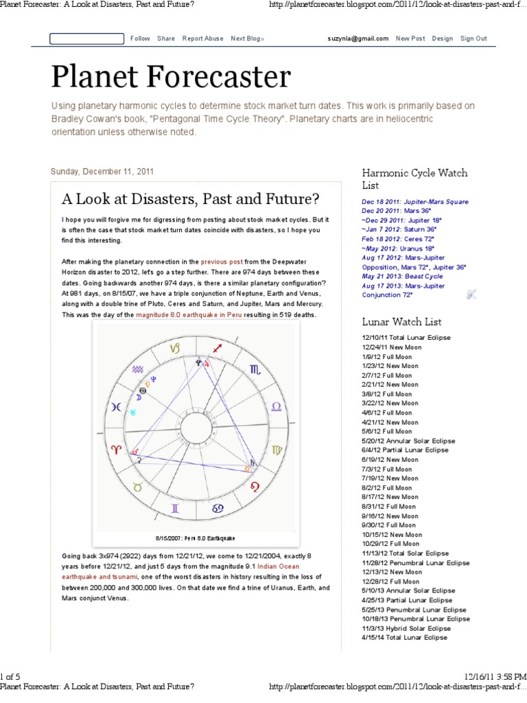 Planet Forecaster: A Look at Disasters, Past and Future | PDF | Solar ...