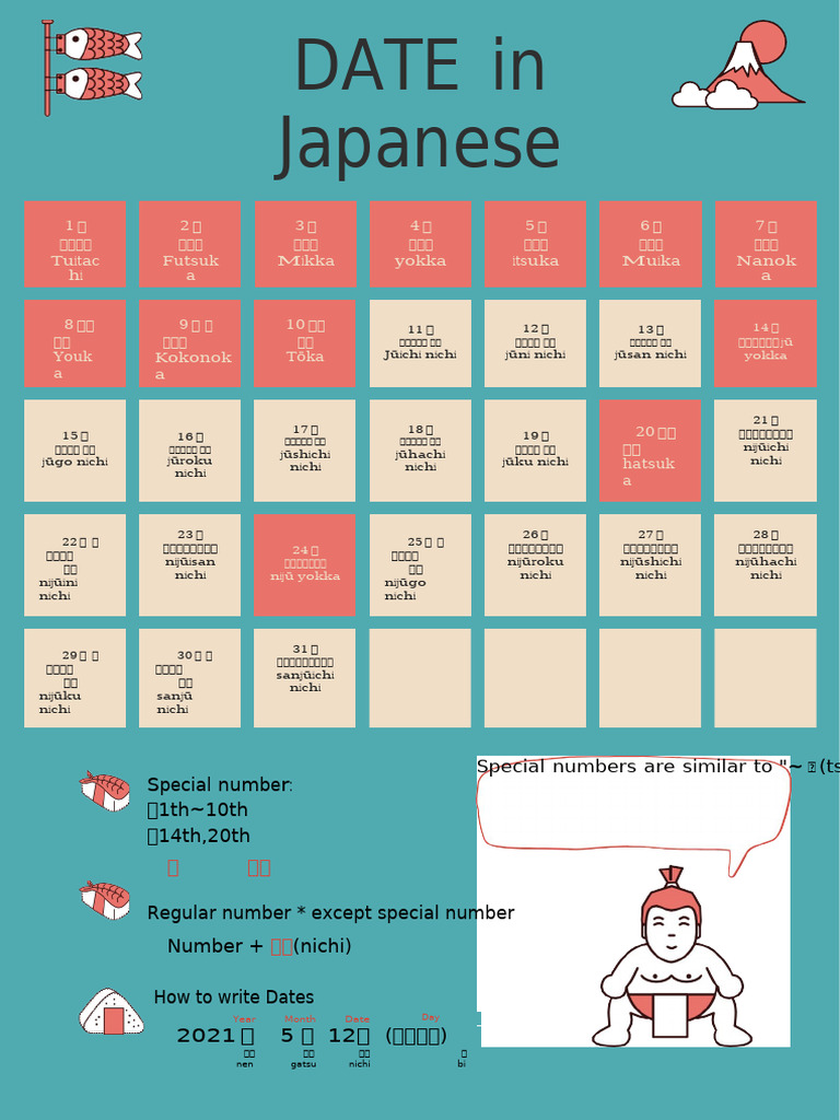 Date in Japanese A4文書 | PDF
