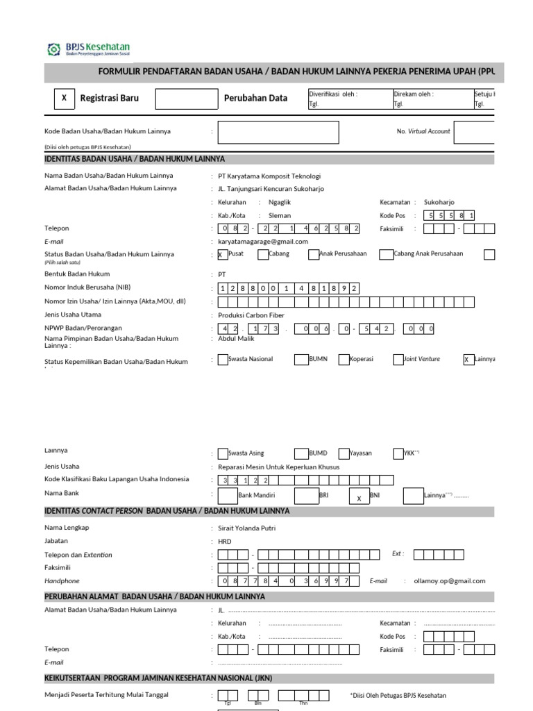 1. Form izin karyawan | PDF