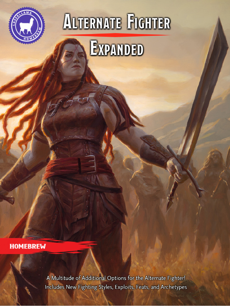 Alternate Fighter - Expanded - GM Binder | PDF