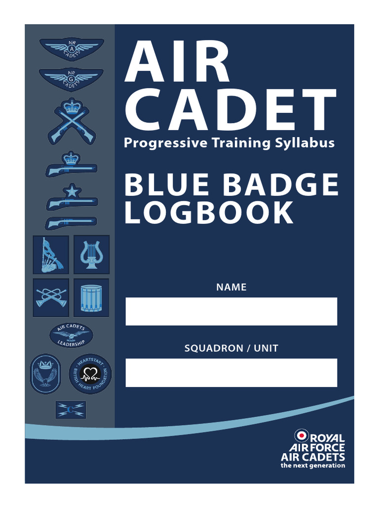 RAF Air Cadets PTS Blue Badge Log Book | PDF | Marksman | Aviation
