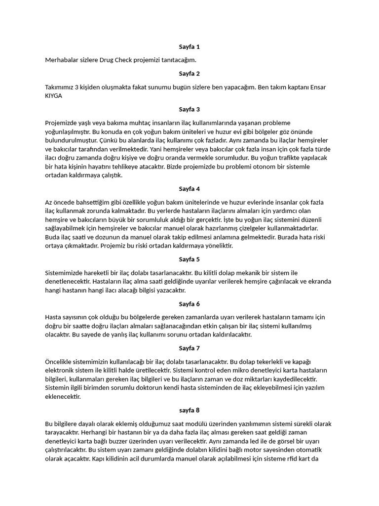 Halime Sunum Konuşması | PDF