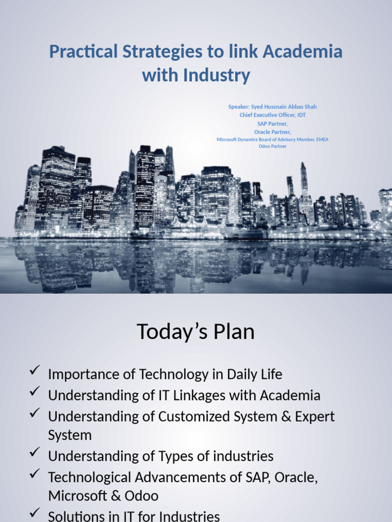 Academia & Industry | PDF | Enterprise Resource Planning | Outsourcing