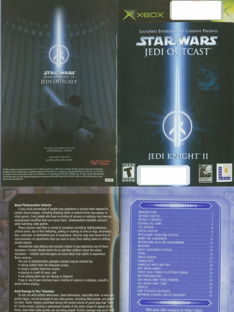 Star Wars Jedi Outcast | PDF