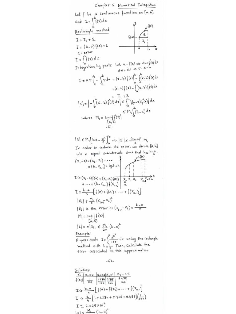 Chapter 4 Numerical Integration | PDF
