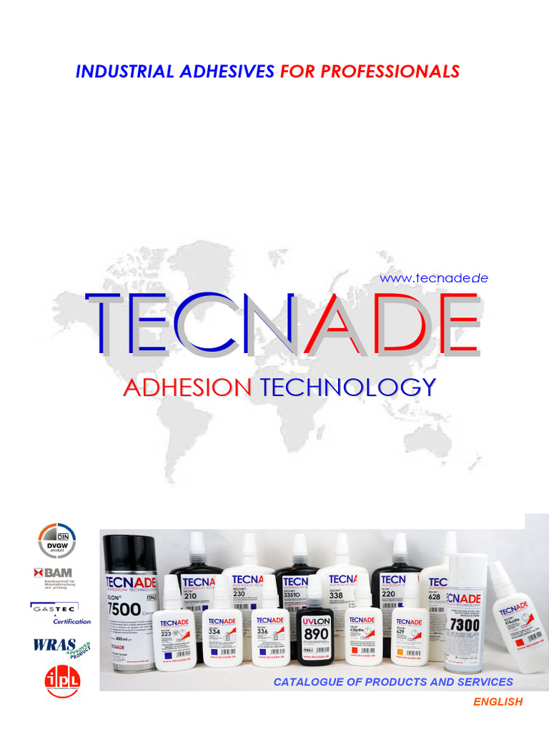 Industrial Adhesives by Tecnade | PDF | Screw | Nut (Hardware)