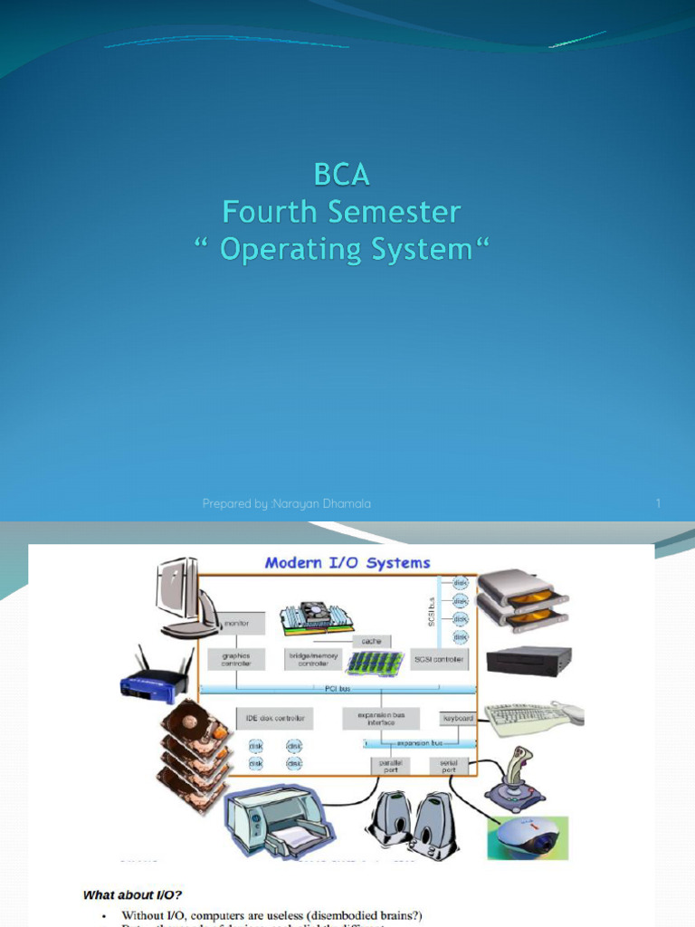 Unit6 Input Output Management | PDF Unit6 Input Output Management | PDF