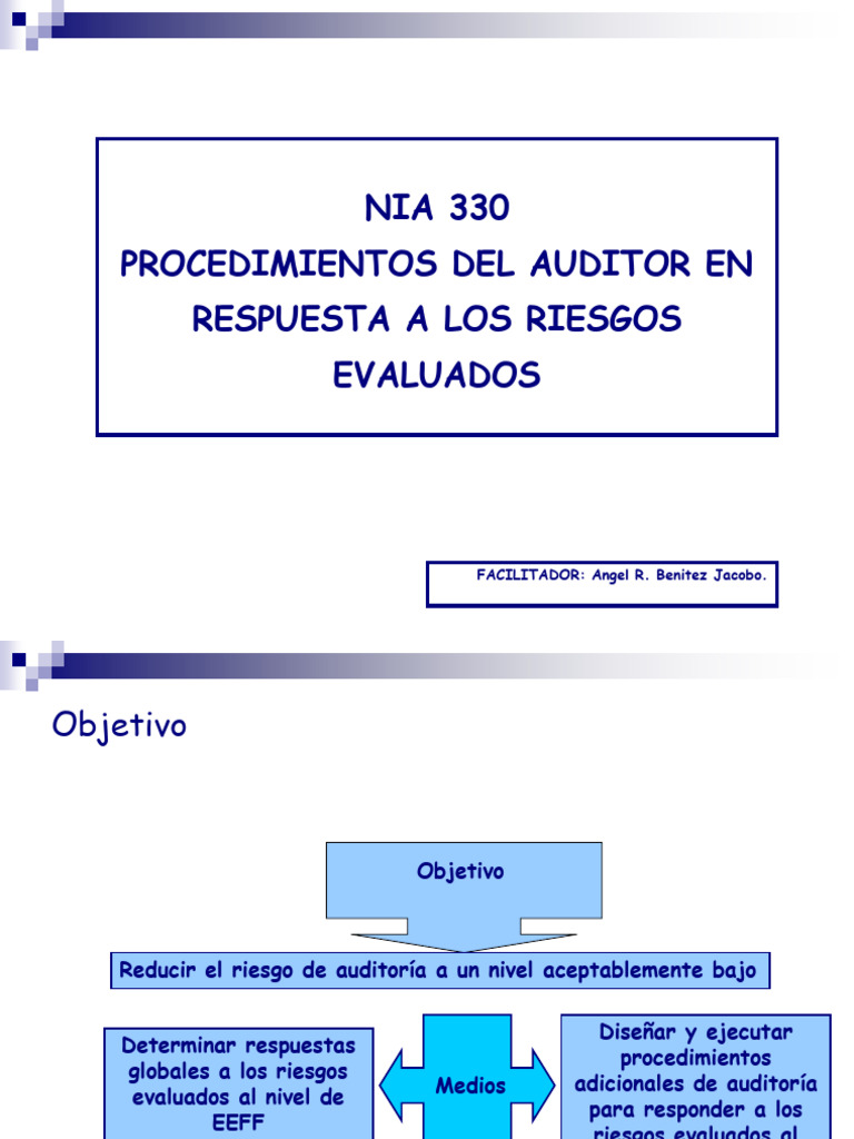 7 Nia 330 Procedimientos Del Auditor | PDF | Auditoría | Contralor