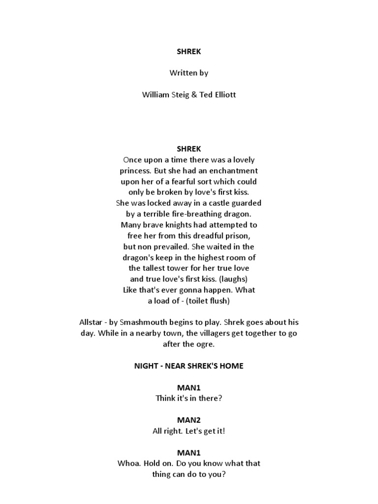 Shrek - The Movie | Download Free PDF | Leisure