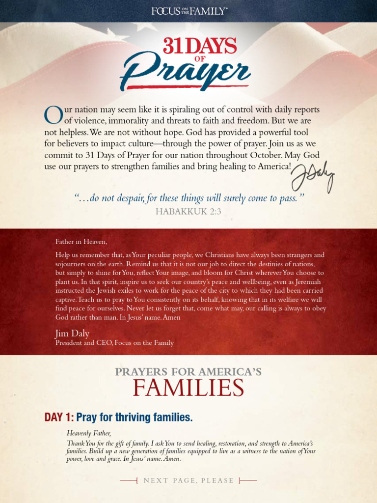 31 - Days - Prayer - Guide Final | PDF | Prayer | God The Father