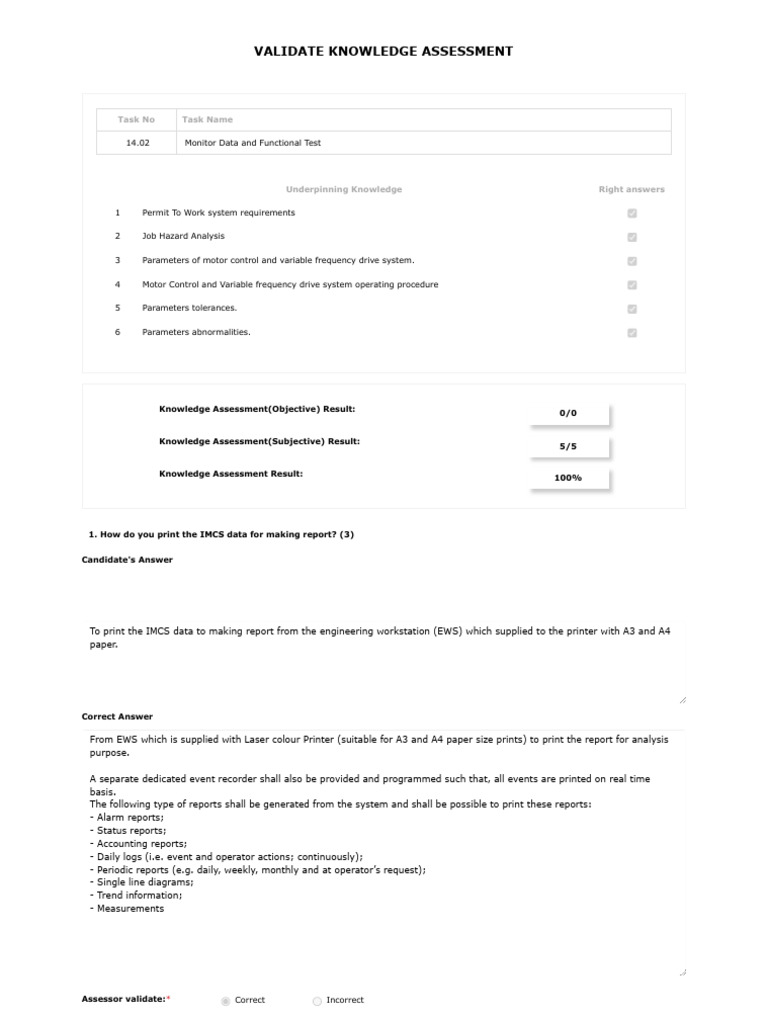 Validate Knowledge Assessment 23.10.2023 | PDF | Electrical Engineering | Electricity