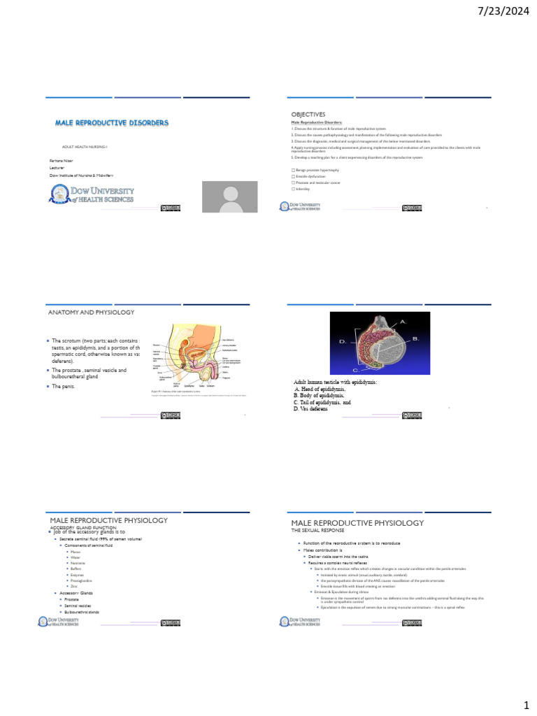 Reproductive Disorder Male | PDF | Prostate | Prostate Cancer