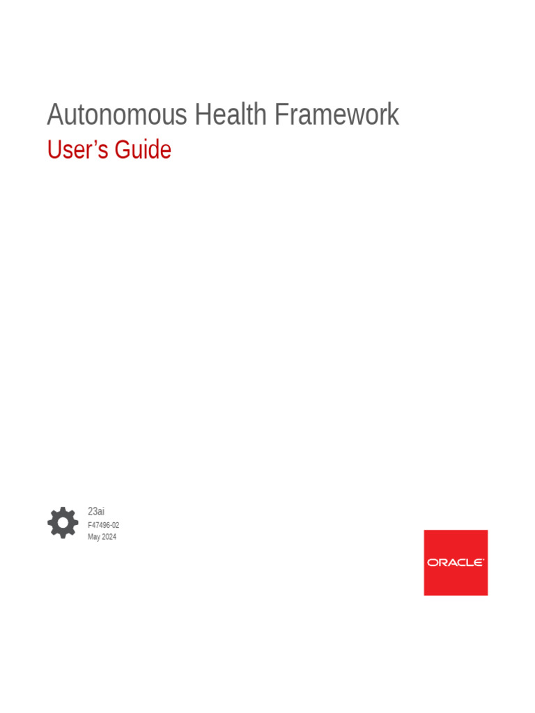 Autonomous Health Framework Users Guide | PDF | Computer Cluster ...