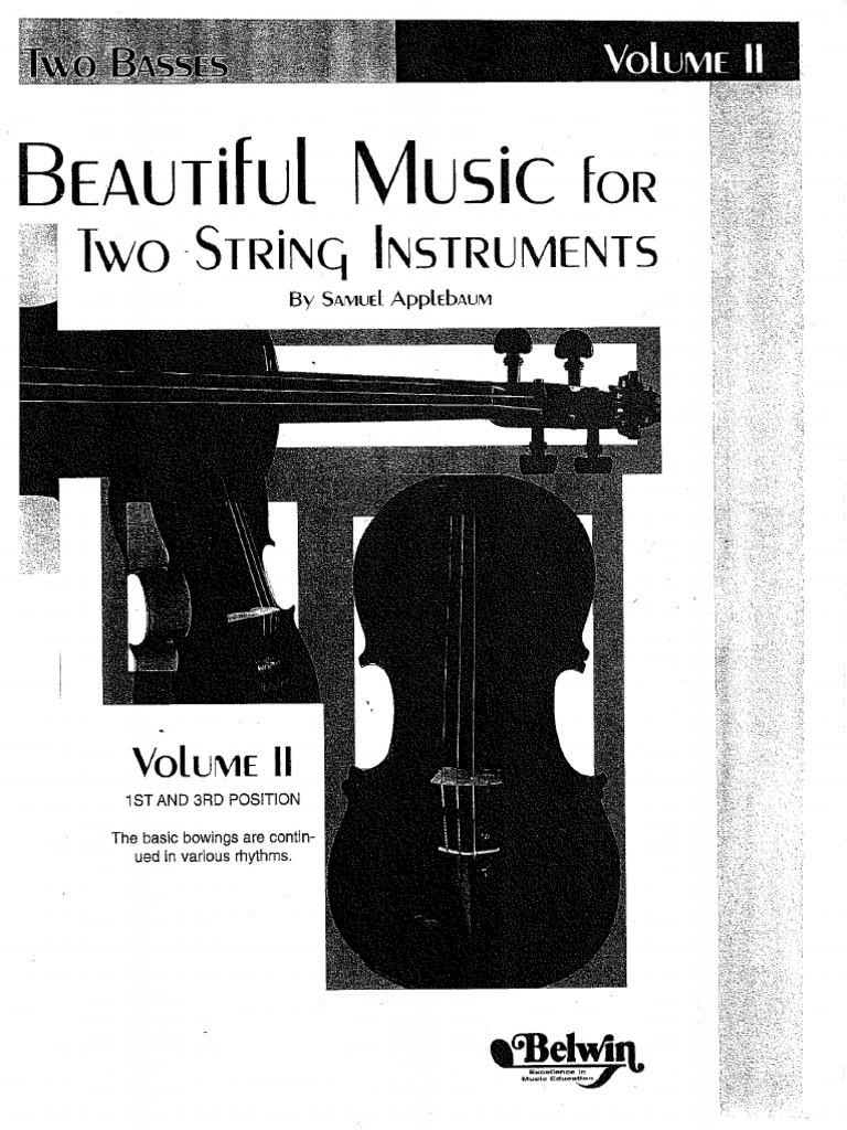 Beautiful Music For Two Stringed Instruments Vol | PDF