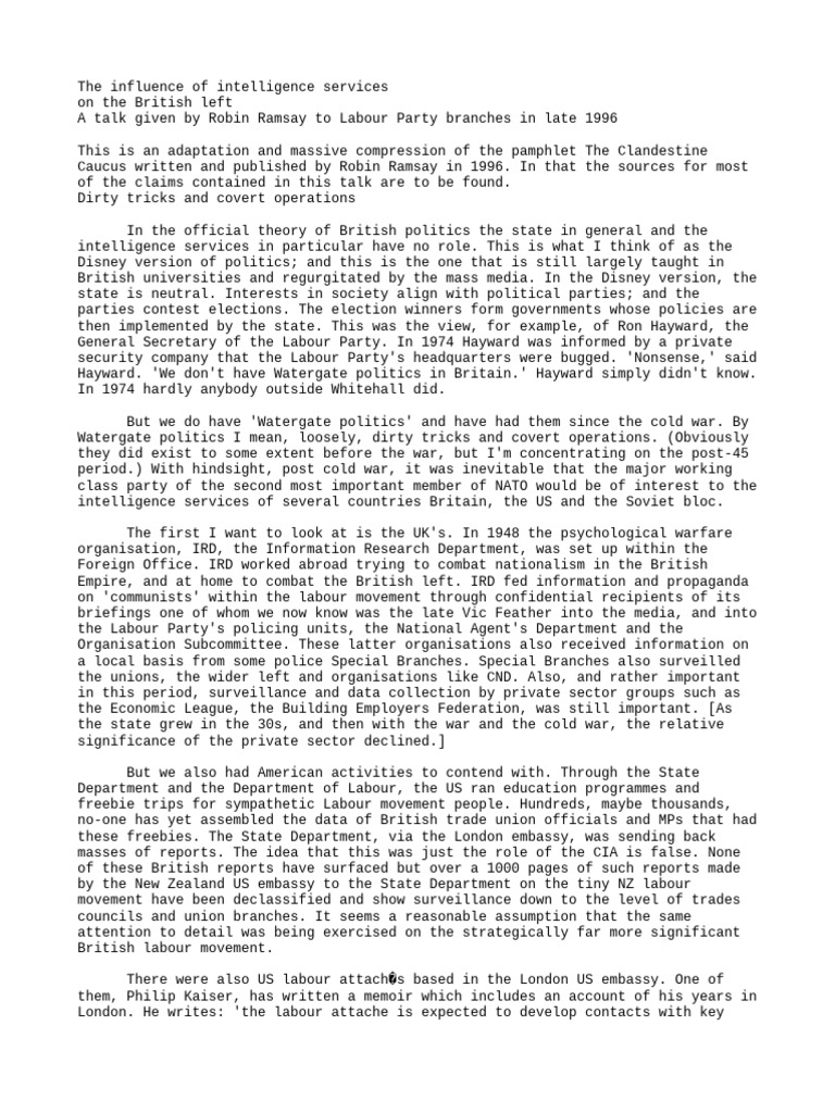 Unknown, - Cia Tony Blair - Libgen - Li | PDF | Labour Party (Uk) | Espionage